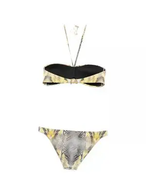 Balmain Snakeskin-print Bikini