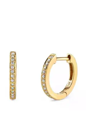 SYDNEY EVAN Diamond Huggie Earrings - Gold