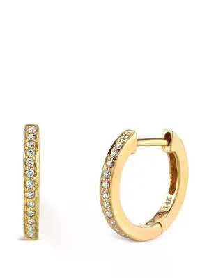 SYDNEY EVAN Diamond Huggie Earrings - Gold