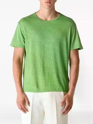 GOD'S TRUE CASHMERE Grass Signature Linen T-shirt - Green