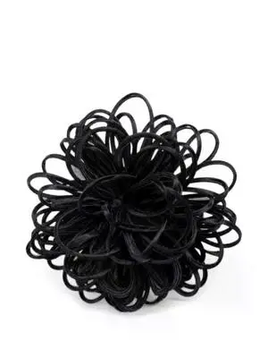 MEIMEIJ Floral-motif Brooch - Black