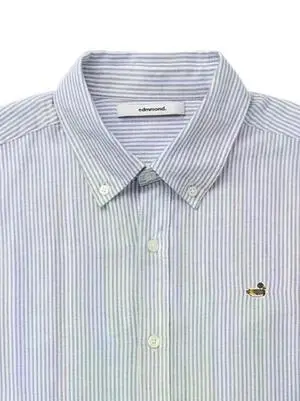 EDMMOND STUDIOS Striped Duck-embroidered Shirt
