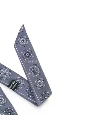 MONT KIJI Tuileries Silk Wristband - Blue