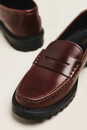 Maeve Classic Loafers - Brown