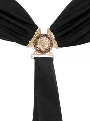 Balmain Logo Plaque Cut-out Swimsuit