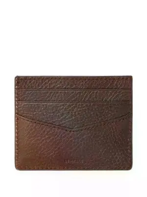 LEMAIRE Gear Card Holder In Leather - Brown