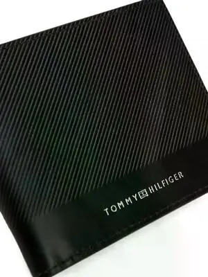 Tommy Hilfiger Logo-detail Diagonal-textured Wallet