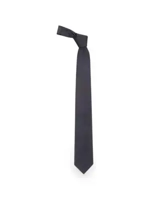 LARDINI Pointed-tip Tie - Blue