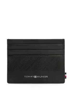 Tommy Hilfiger Logo-print Card Holder - Black