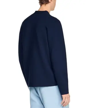 Sandro Flower Flock Cardigan Sweater
