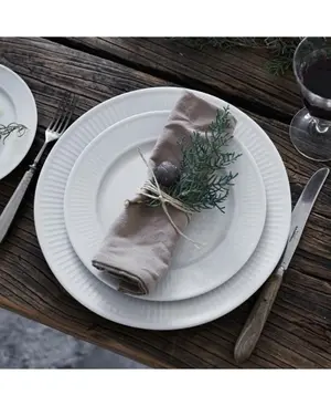 PILLIVUYT Plisse 8.5" Plate, Set Of 4