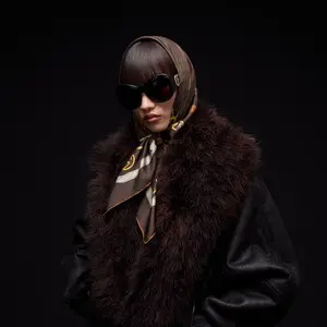 Gucci Printed Gg Silk Twill Jacquard Carr - Brown