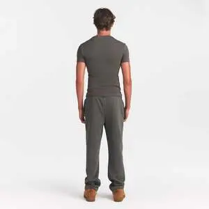 SKIMS Rib T Shirt | Green | Small | Cotton - Jungle