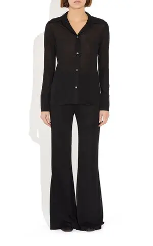 THE PARK Serge Semi-sheer Top