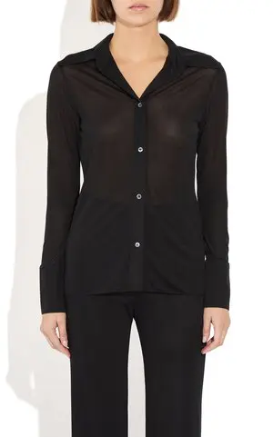 THE PARK Serge Semi-sheer Top