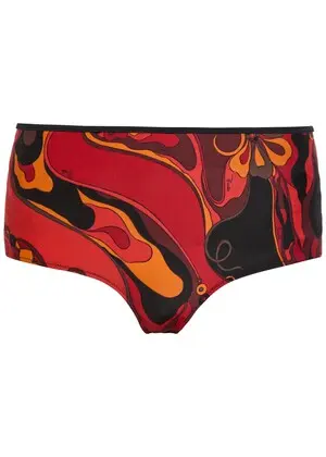 Emilio Pucci Printed Bikini Briefs - Orange