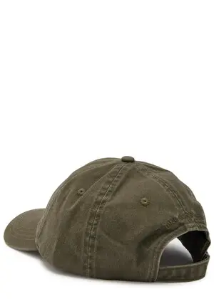GANNI Logo-appliquéd Cotton Baseball Cap - Grey