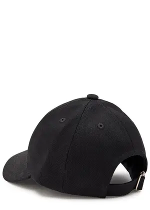 A.p.c. Casquette Charlie Logo-embroidered Canvas Cap - Black
