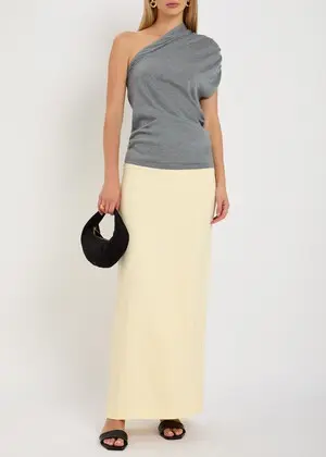 ARMARIUM Marcella One-shoulder Wool And Cashmere-blend Top