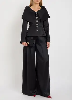 PATRICK MCDOWELL Alexandra Wide-leg Satin Trousers