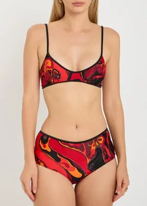 Emilio Pucci Printed Bikini Top