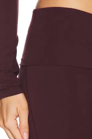 SKIMS Cotton Jersey Foldover Pant - Currant