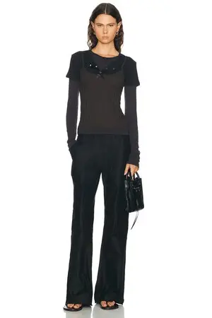 Acne Studios Ersilia Jersey T-shirt - Black