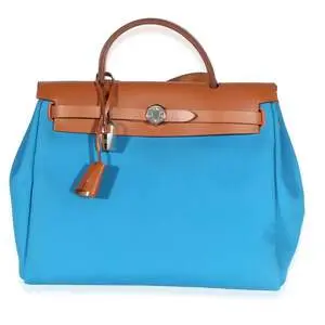Hermès Herbag Zip 31 Bag - Blue