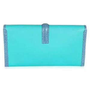 Hermès Swift Lizard Jige Elan Touch 29 Clutch - Blue