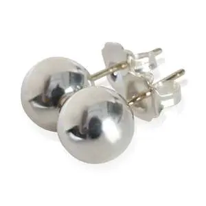 Tiffany & Co. Sterling Silver 8mm Hardwear Ball Earrings