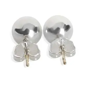 Tiffany & Co. Sterling Silver 8mm Hardwear Ball Earrings