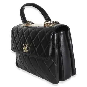 Chanel Quilted Lambskin Trendy Top Handle Bag