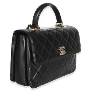 Chanel Quilted Lambskin Trendy Top Handle Bag