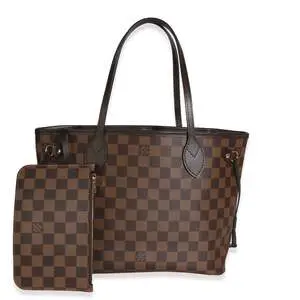 LOUIS VUITTON Damier Ebene Canvas Neverfull Pm - Brown