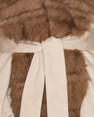 ROTATE BY BIRGER CHRISTENSEN Faux Fur Collar Jacket