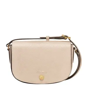 Longchamp S Épure Logo-debossed Crossbody Bag - Nude