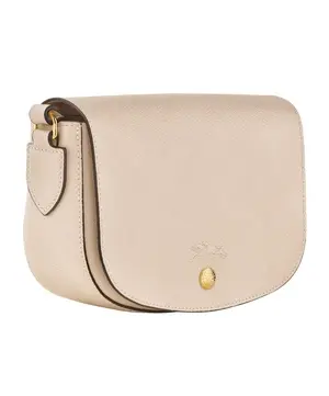 Longchamp S Épure Logo-debossed Crossbody Bag - Nude