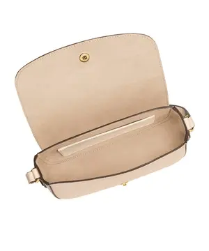 Longchamp S Épure Logo-debossed Crossbody Bag - Nude