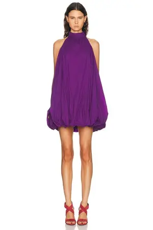 Alaïa Balloon Silhouette Dress - Violet