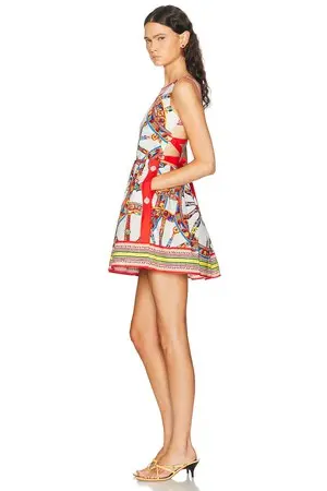 Dolce & Gabbana Heavy Poplin Carretto Print Mini Dress