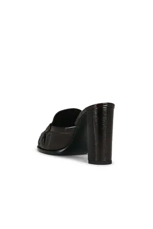 Saint Laurent Le Loafer Mule Pump - Burnt Brown
