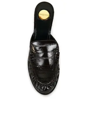 Saint Laurent Le Loafer Mule Pump - Burnt Brown
