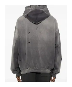 Mihara Yasuhiro Distressed Drawstring Hoodie