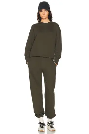 JIL SANDER Crewneck Sweatshirt - Thyme Green