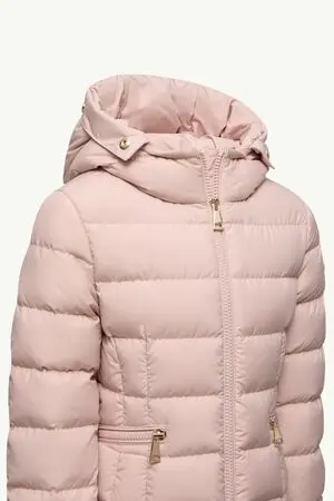 Moncler Boedette Hooded Shearling-trimmed Down Jacket