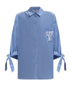 TWINSET Striped Shirt - Blue