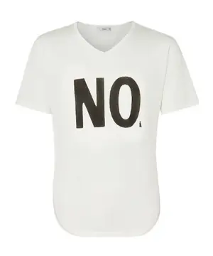 Fendi Noi Printed V-neck T-shirt - White