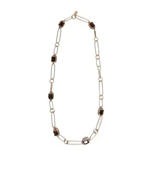 Max Mara Decorative Gold Chain Necklace - Golden