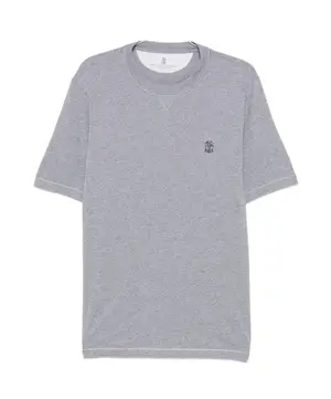 Brunello Cucinelli Short-sleeved T-shirt - Gray