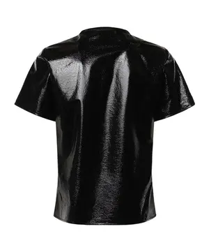COURREGES Courrèges Vinyl-effect Short-sleeved Top